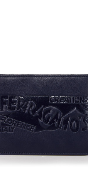 Ferragamo - Leather Vena Logo Card Case