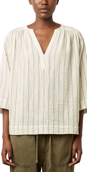 Gerard Darel - Annalisa Cotton Striped Blouse