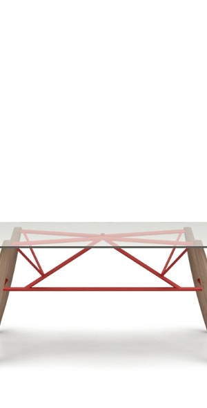 Huppe - Connection 84 Glass Top Dining Table