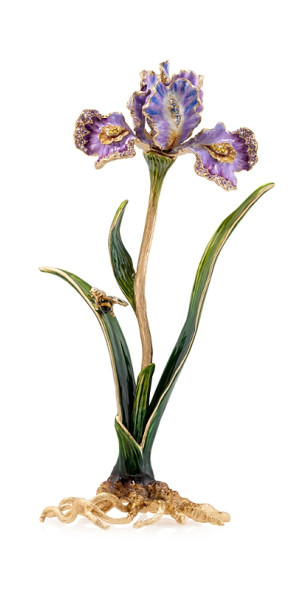 Jay Strongwater - Vincent Iris Objet D'Art
