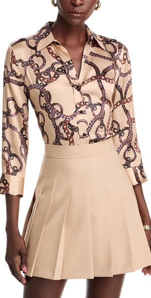 L'agence - L'Agence Dani Silk Chain Blouse