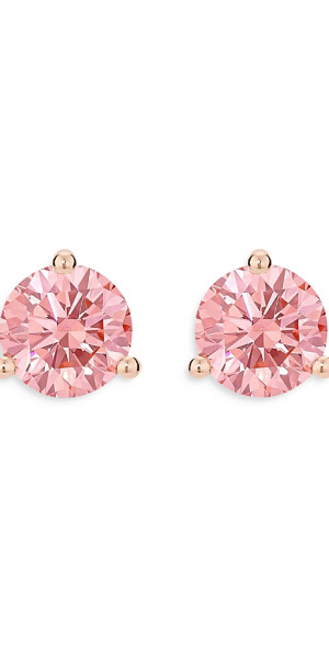 Lightbox Jewelry - Lightbox Basics Lab Grown Pink Diamond Stud Earrings ...