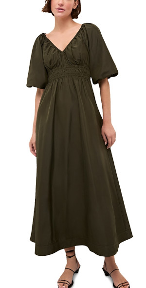 Marie Oliver - Ava Puff Sleeve Midi Dress