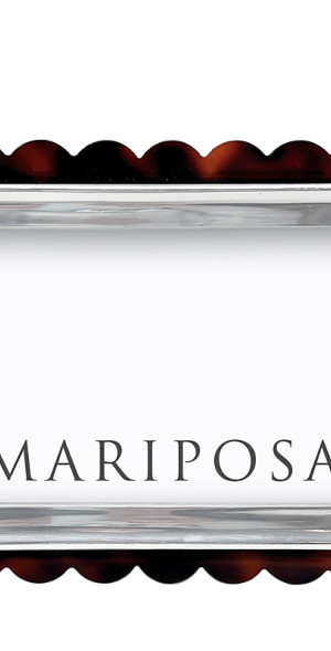Mariposa - Signature Tortoise Scalloped Frame, 4 x 6