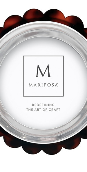 Mariposa - Signature Tortoise Scalloped Round Frame