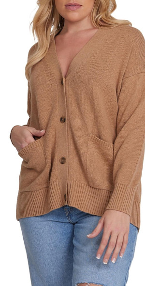 Minnie Rose - Cotton Oversized Cardigan