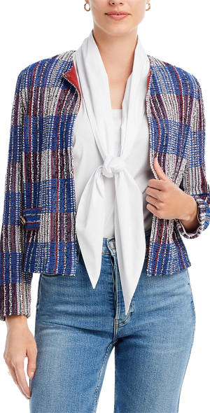 Misook - Printed Tweed Jacket