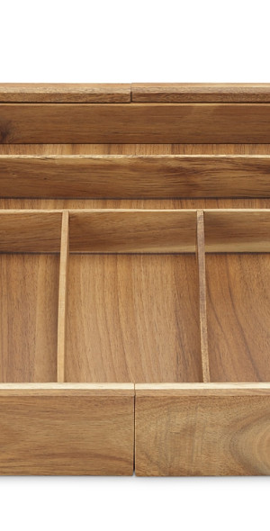 Neat Method - Expandable Flatware Wood Drawer Insert