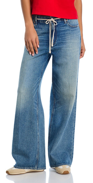 Paige - Zoey High Rise Wide Leg Jeans in Jazz Club