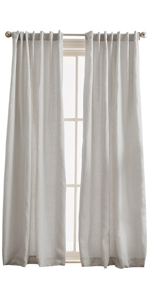 Peri Home - Linen 84 x 50 Back Tab Lined Window Panel, Pair