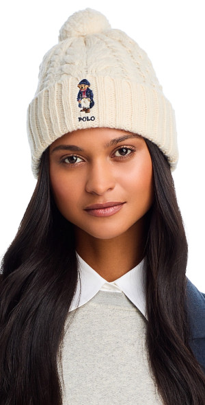 Polo Ralph Lauren - Holiday Cable Knit Bear Beanie