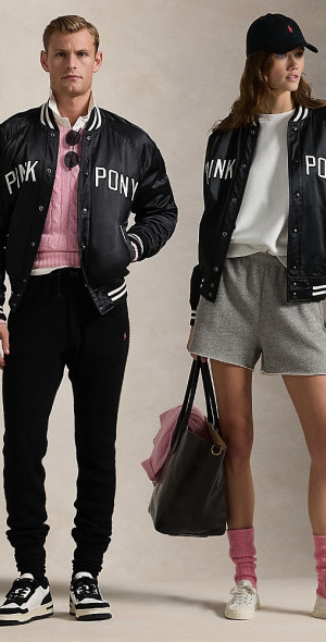 Polo Ralph Lauren - Satin Pink Pony Bomber Jacket