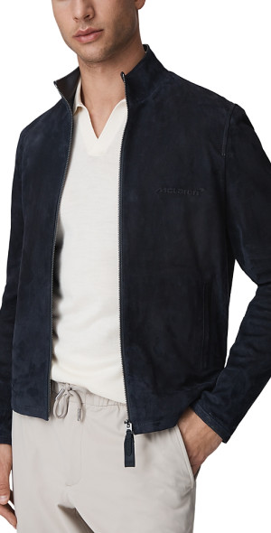 Reiss - x McLaren F1 Team Podium Premium Suede Jacket
