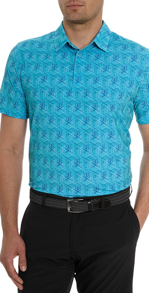 Robert Graham - Iron Skull 2 Printed Regular Fit Polo Shirt