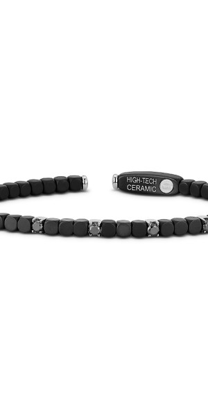 Roberto Demeglio - Men's Dado Black Diamond & 18K White Gold Bracelet
