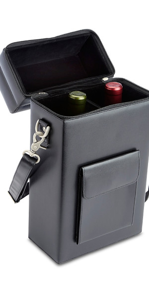 Royce New York - Leather Double Wine Carrying Case