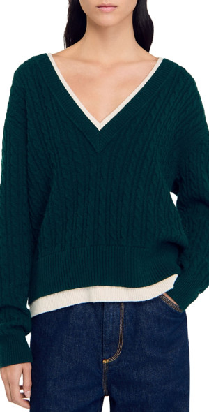 Sandro - Albus Cable Knit Sweater