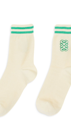 Sandro - Balie Ribbed Logo Socks