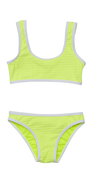 Snapper Rock - Girls' Citron Zest Crop Bikini