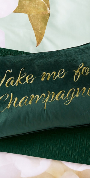 Ted Baker - Wake Me For Champagne Decorative Pillow