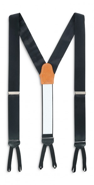 Trafalgar - Sutton Formal Solid Color Silk Brace