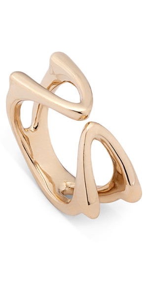 Uno De 50 - Uno de 50 Stand Out Open Curve Ring in 18K Gold Plated