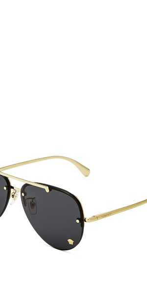 Versace - Brow Bar Aviator Sunglasses, 60mm