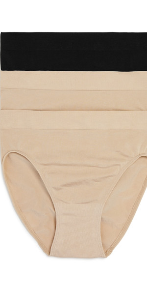 Wacoal - B. Smooth Seamless High-Cut Briefs, Set of 3