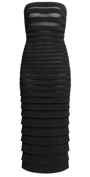 ALAÏA - 3D Stripe Midi Dress