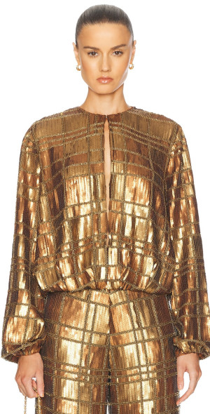 Alexis - Reis Sequin Long Sleeve Top