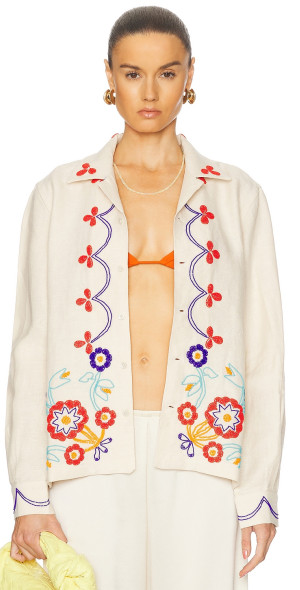 BODE - Beaded Garden Party Shirt