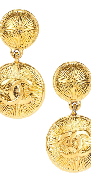 chanel - Chanel CC Comet Clip-On Earrings