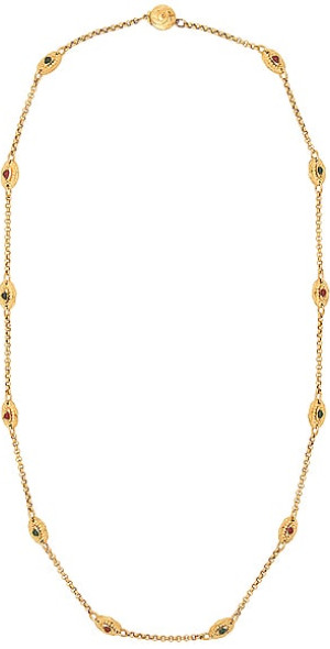 chanel - Chanel Stone Long Chain Necklace