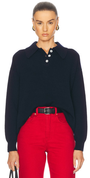 &Daughter - Edith Plain Polo Sweater