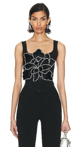 MACH & MACH - Lotus Blossom Corset Top