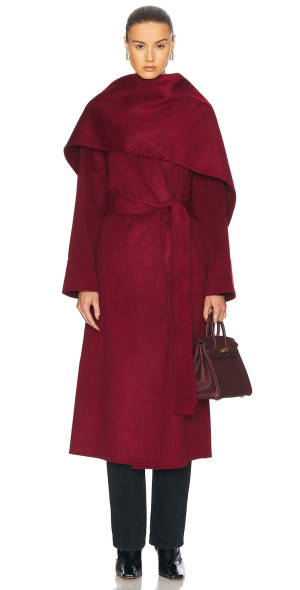 NICHOLAS - Candice Scarf Double Wool Long Coat