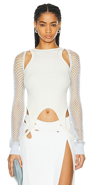 OFF-WHITE - Racerback Long Sleeve Top