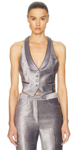 TOM FORD - Racerback Tuxedo Waistcoat