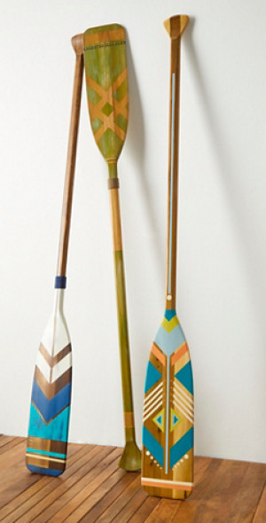 Blue Designs - Out To Sea Painted Paddle