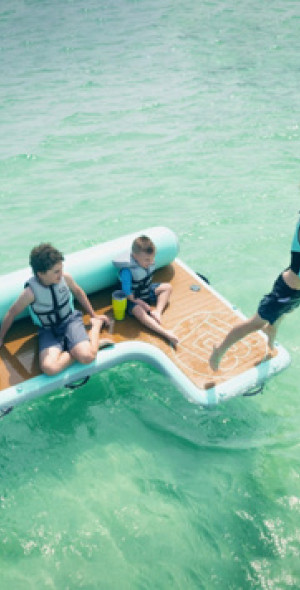 BOTE - MAGNEPOD Inflatable Dock Hangout Couch Starboard Float