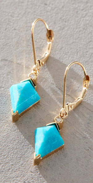 Dea Dia - Diamond Kite Earrings