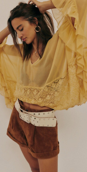 Free People - Dance With Me Sheer Poncho