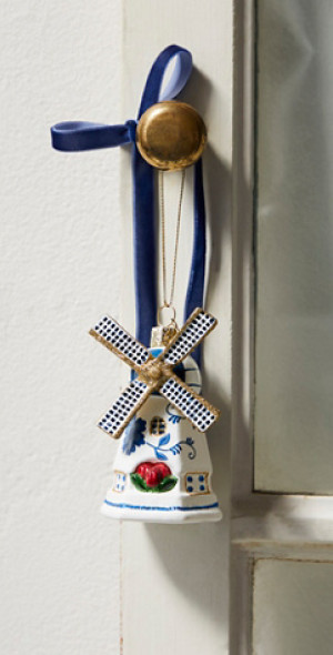 Free People - Delft Windmill Ornament