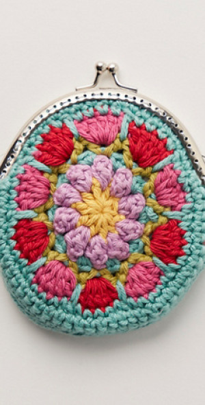 Free People - French Knot Crochet Clasp Wallet