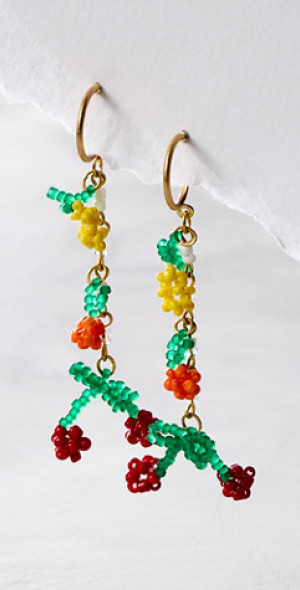 Free People - Sweet Treat Beaded Dangle Earrings