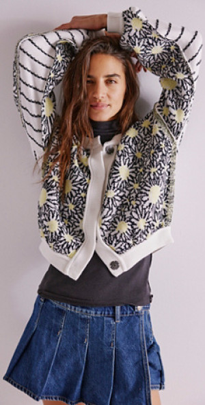 Free People - We The Free Daisy Cakes Cardi