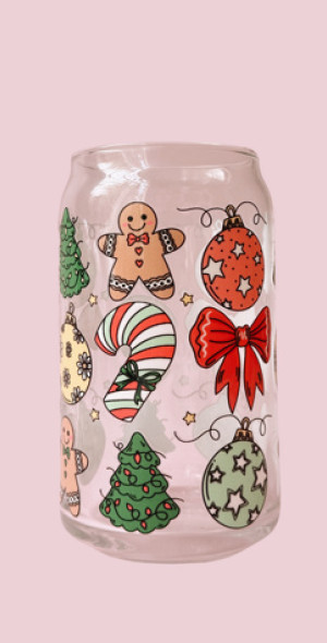 Golden Hour Designs - Christmas Cheer Glass Cup