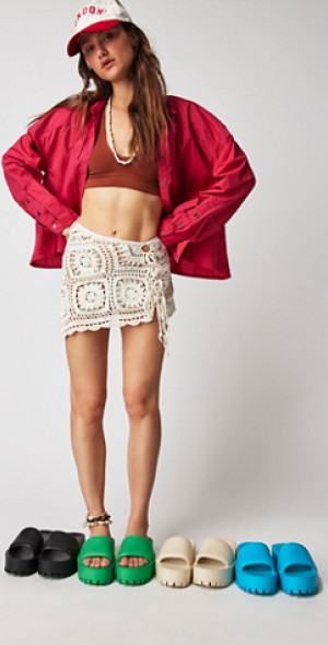 Jeffrey Campbell - Bae Platform Slide Sandals