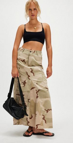 Riley Vintage - Desert Girl Side Slit Maxi Skirt