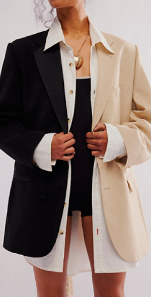 Y-Y - Half & Half Blazer